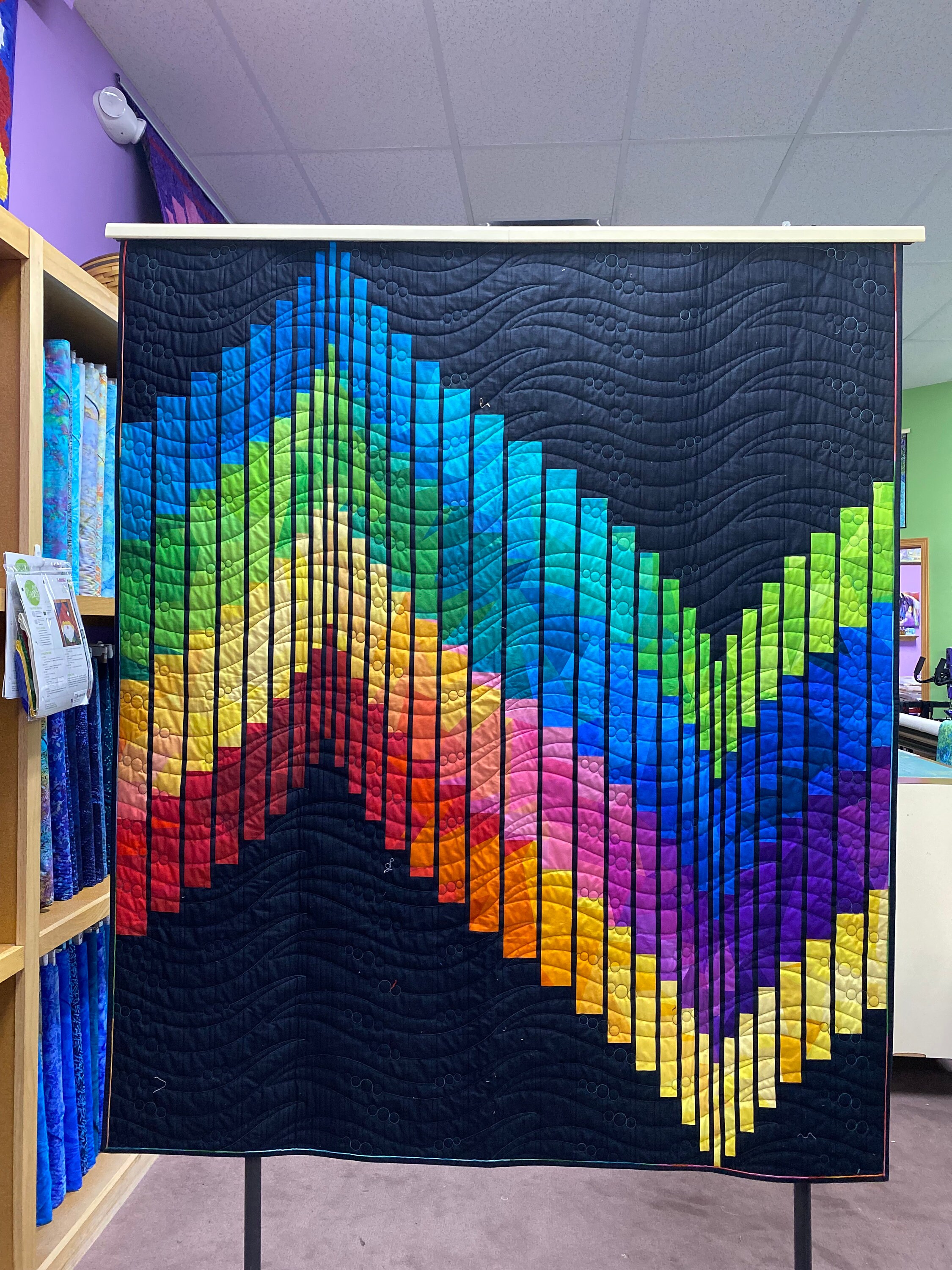 Fractals Bargello Quilt 57 X 58 - Etsy