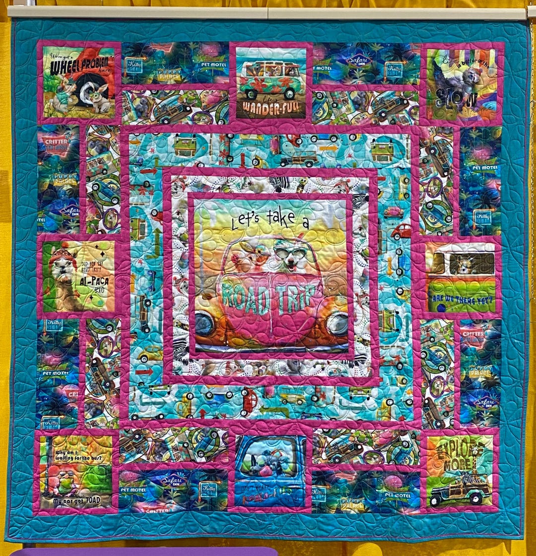 Road Trippin Quilt 60 X 60 - Etsy