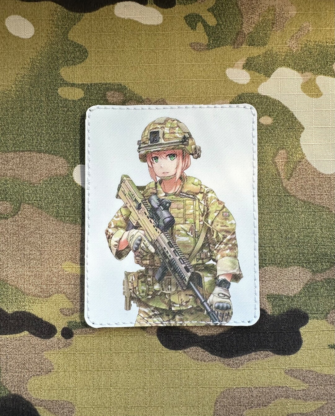 Patch English Army Girl avec fermeture Velcro Patch militaire moral ...