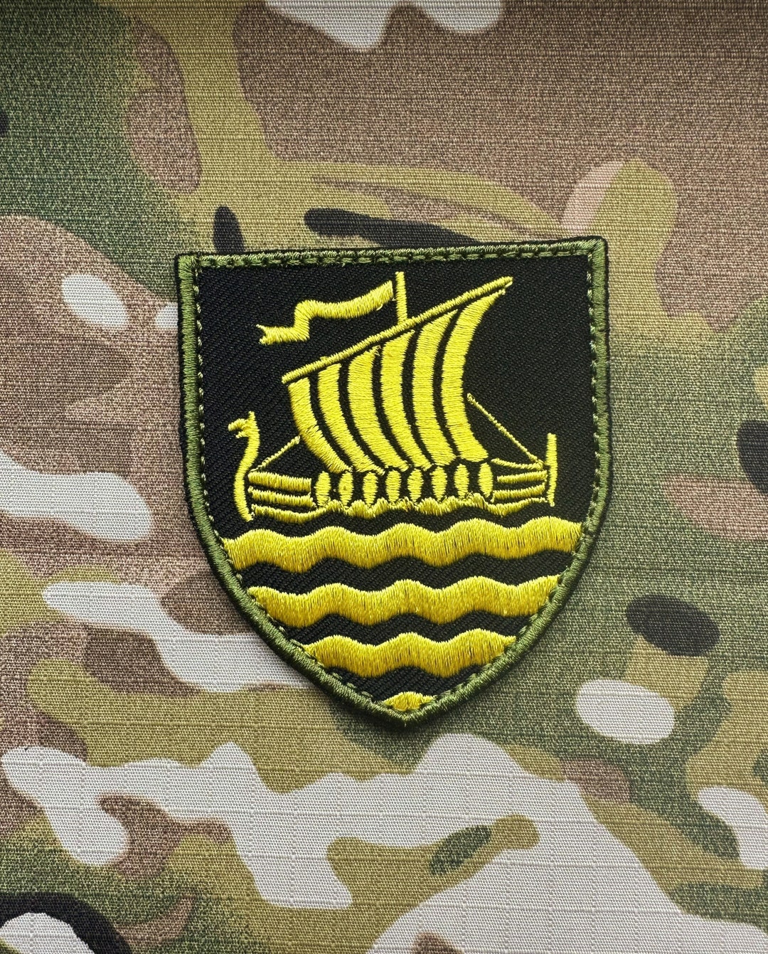 1x “viking Shiff Drakkar” Patch With Velcro Fastener; Rune, Nordic ...