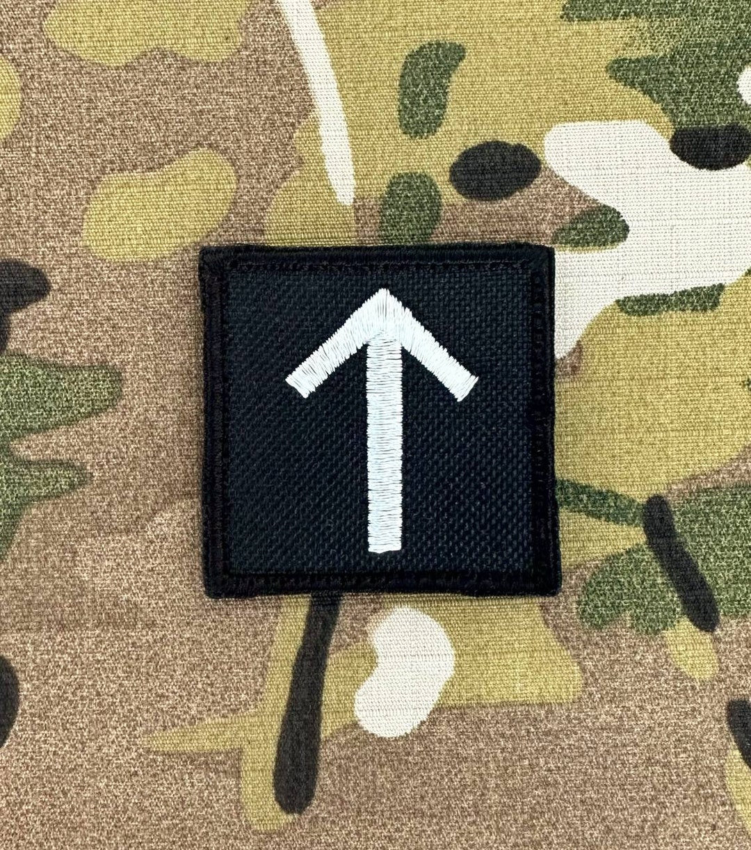Patch "tiwaz Rune" Square in Black - White, Morale Badge With Velcro ...