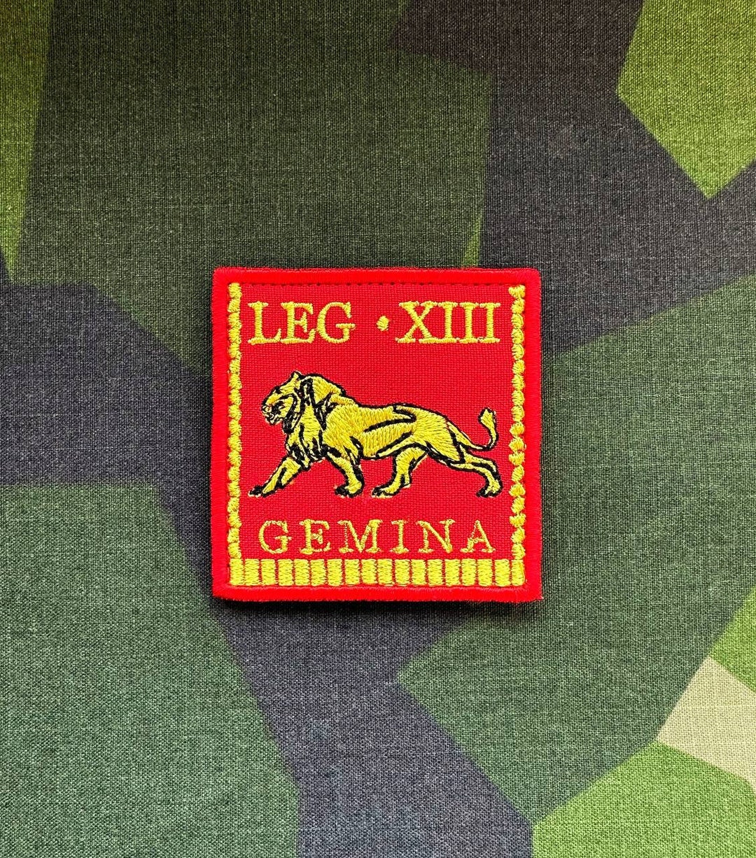 Patch legion XIII gemina Red With Velcro Roman Empire Patch Aquila Wolf ...