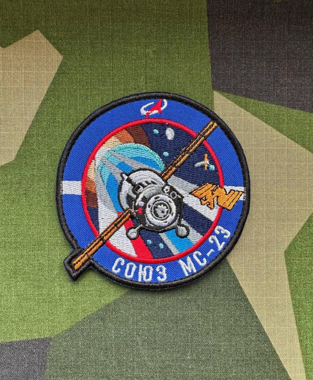Patch soyuz MS-23 Roskosmos NASA USA With Velcro USSR Patch Morale Tactical Outdoor Space ...