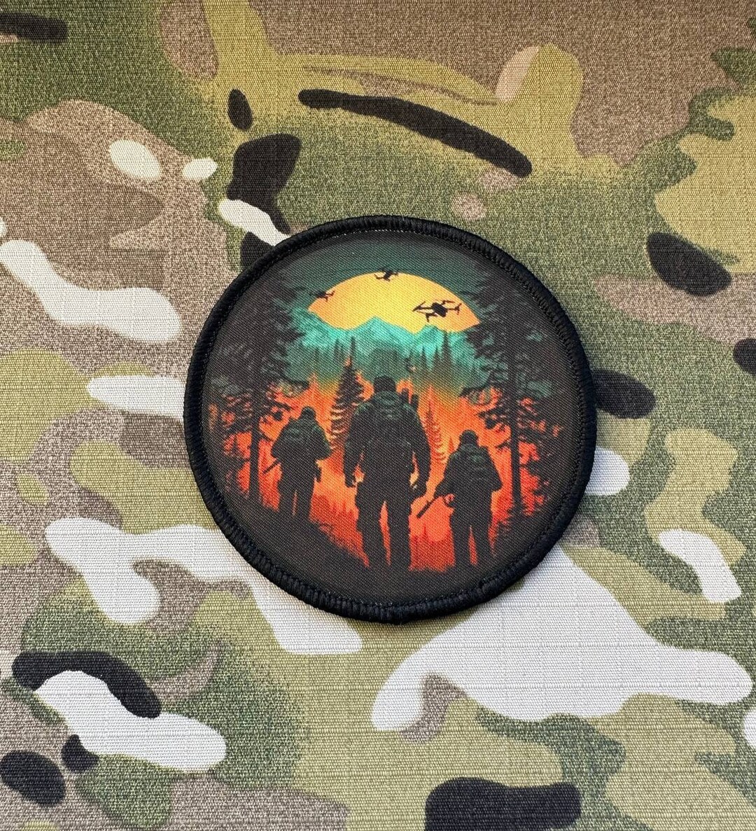 1x Patch "drones in the Sky" Ukrainian Trident Badge With Velcro ...