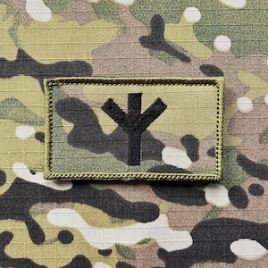 Patch algiz Rune in Multicam Black, Morale Badge With Velcro Fastener ...
