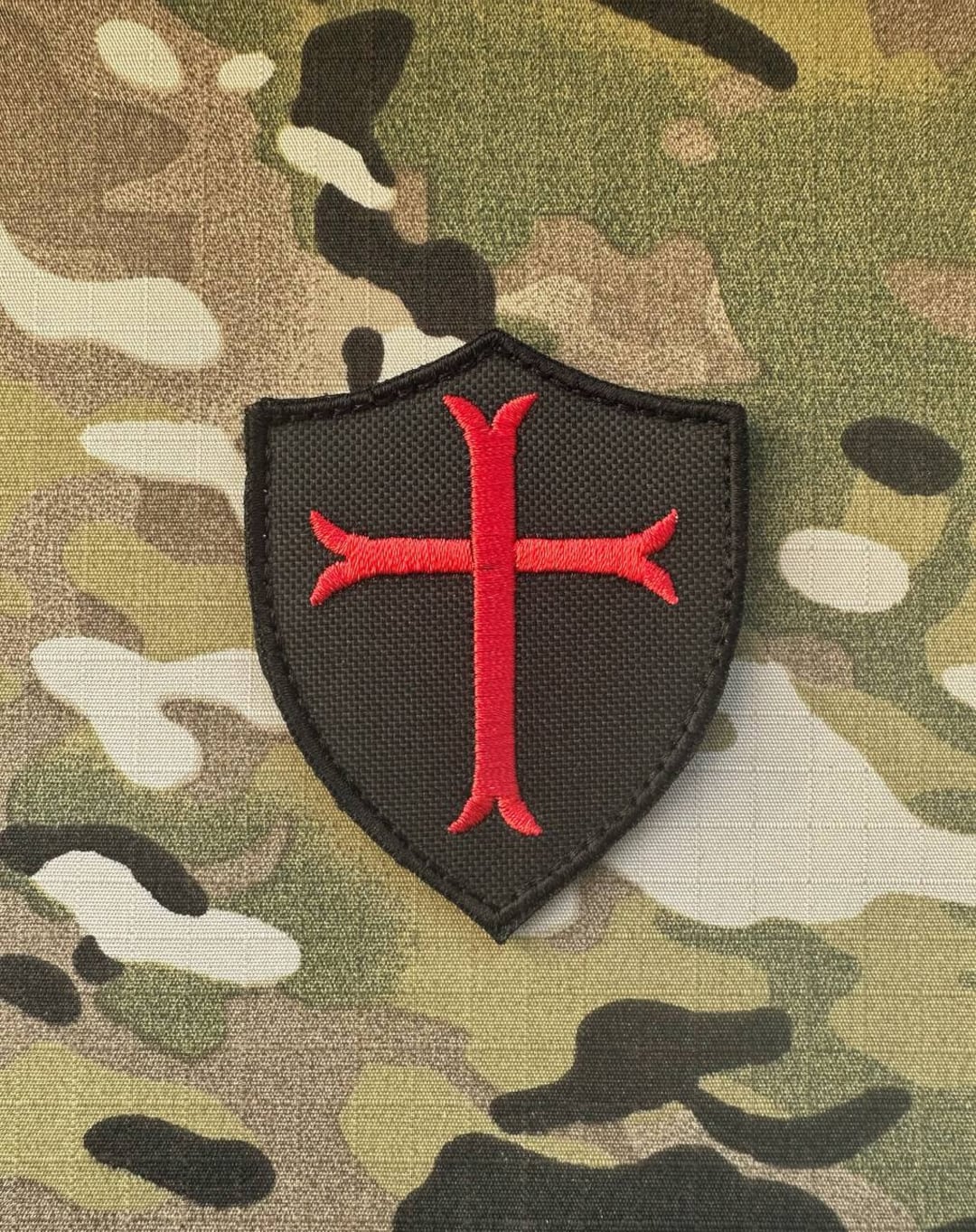1x deus Vult Cross Patch With Velcro Crusader Patch Morale Tactical ...