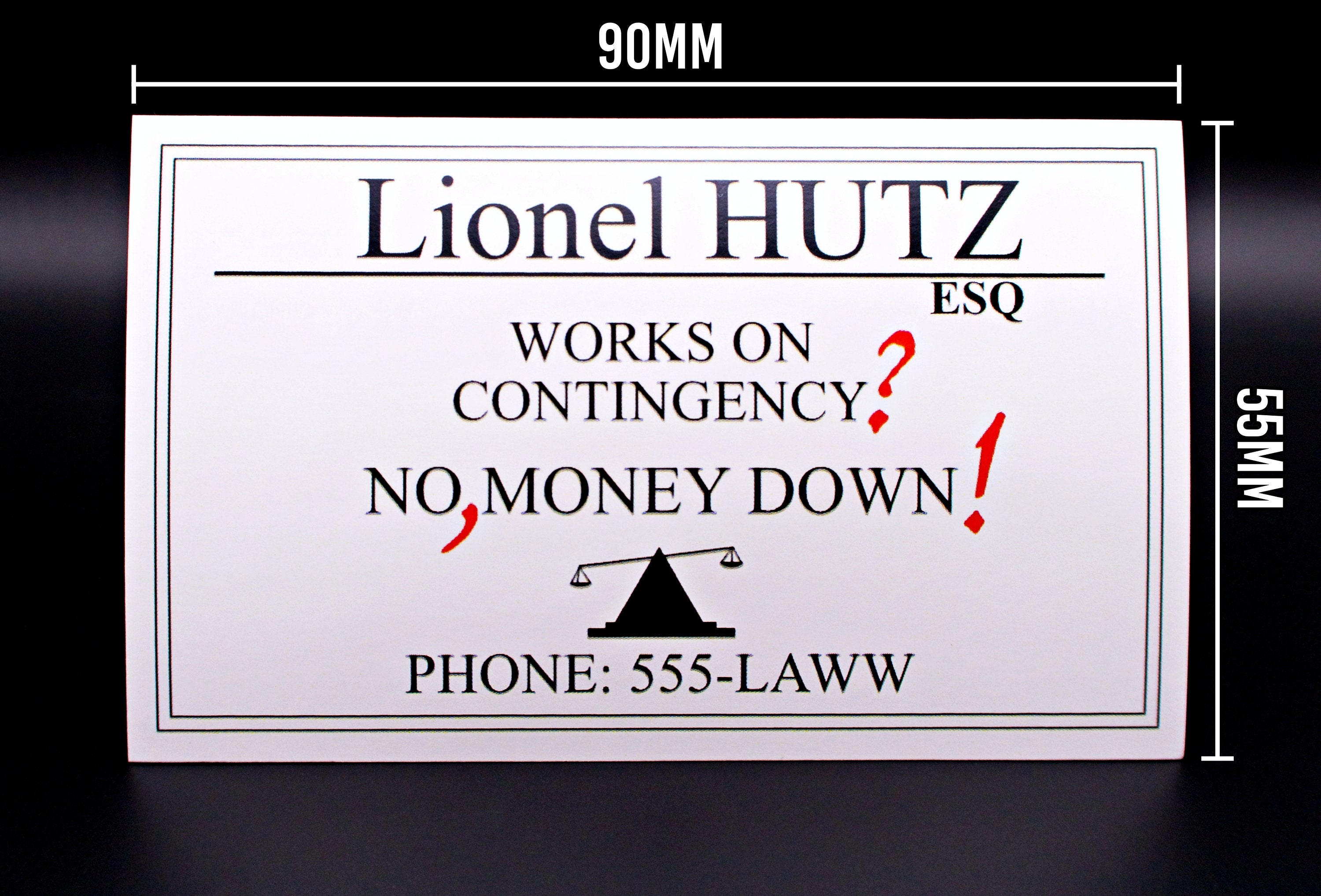 Lionel Hutz Business Card 'the Simpsons' Prop - Etsy