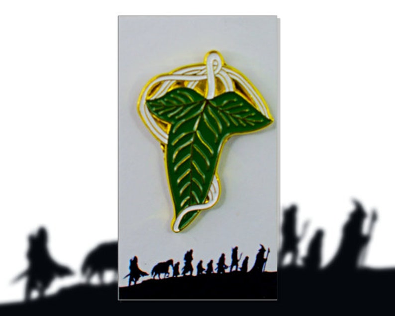 Lorien Elven Leaf 'lord of the Rings' Enamel Pin - Etsy