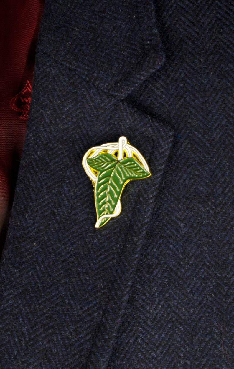 Lorien Elven Leaf 'lord of the Rings' Enamel Pin - Etsy
