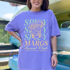 Spicy Margs Cocktail Shirt, Margarita Tshirt, Happy Hour, Margarita ...