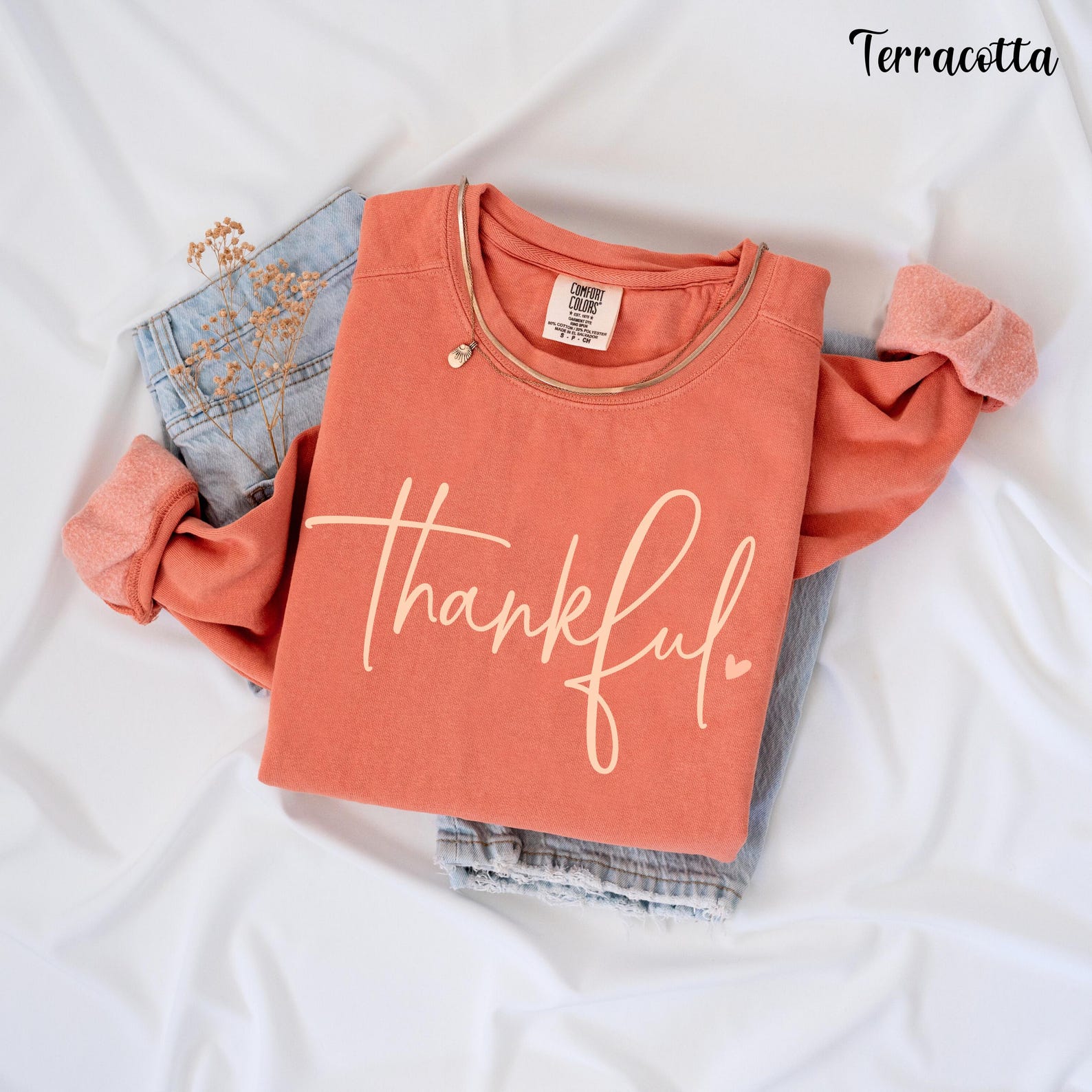 Thankful Sweatshirt, Thanksgiving Crewneck Sweatshirt, Cute Fall ...