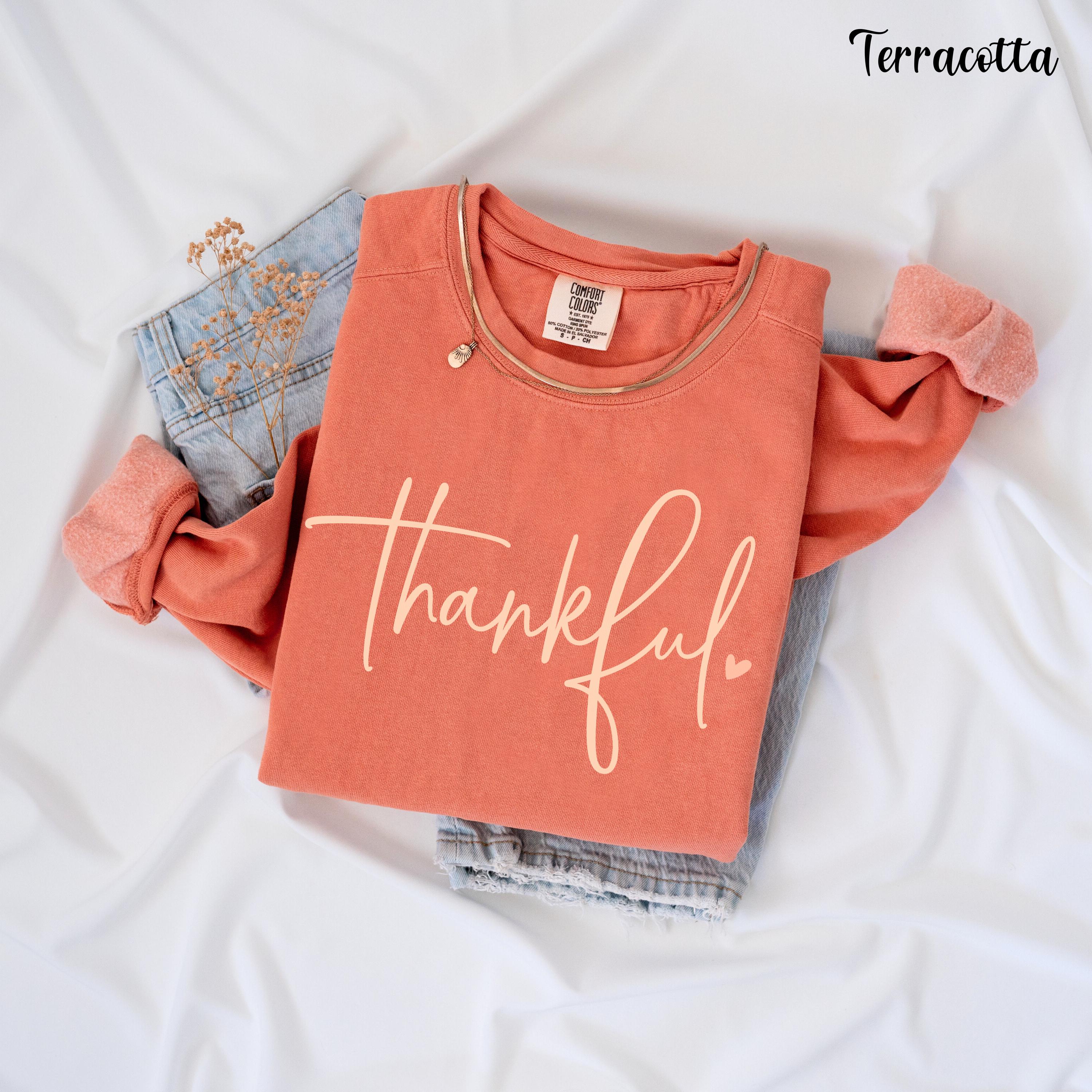 Thankful Sweatshirt, Thanksgiving Crewneck Sweatshirt, Cute Fall ...