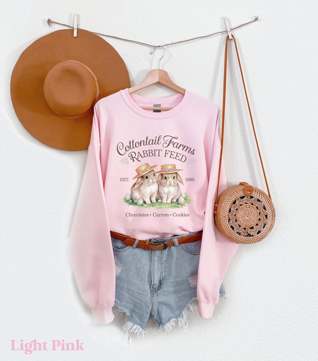 Bunny Sweatshirt Easter, Bunny Cuteness, Farm Fresh, Bunny Ears, Rabbit ...