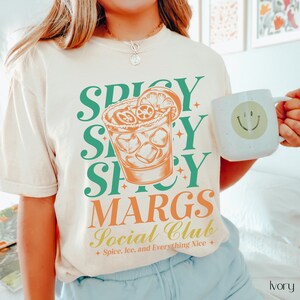 Spicy Margs Cocktail Shirt, Margarita Tshirt, Happy Hour, Margarita ...