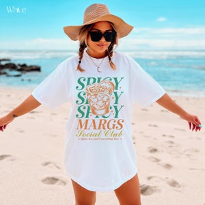 Spicy Margs Cocktail Shirt, Margarita Tshirt, Happy Hour, Margarita ...