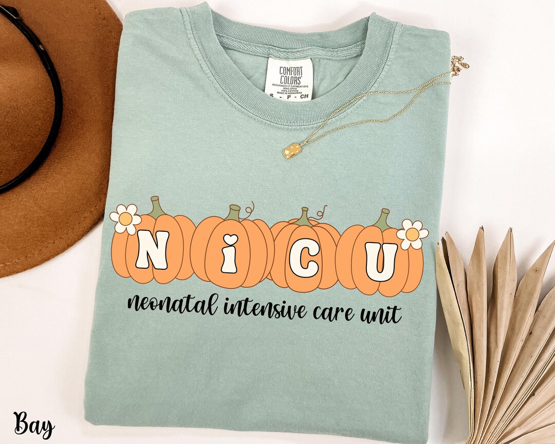 NICU Halloween Nurse Comfort Colors Shirt, Nurse Tshirts, Neonatal ...