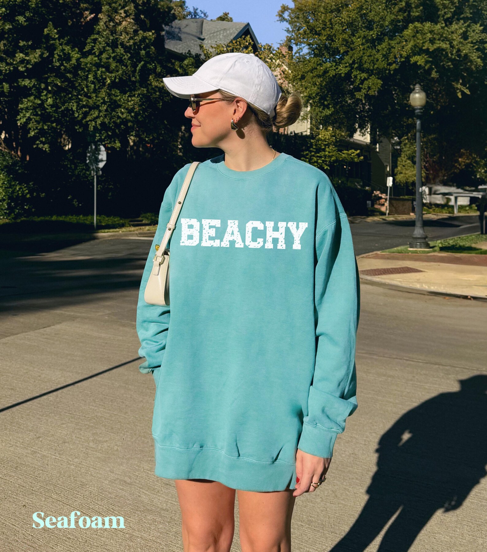 Beachy Coastal Sweatshirt, Summer Crewneck, Vacation Outfit Beach ...