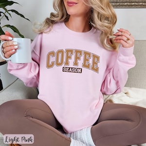 Coffee Crewneck Sweatshirt, Coffee Lover Gifts, Fall Coffee Sweatshirt ...
