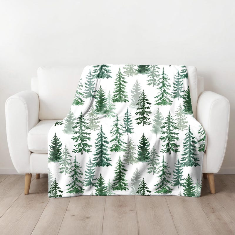 Pine Tree Blanket - Etsy