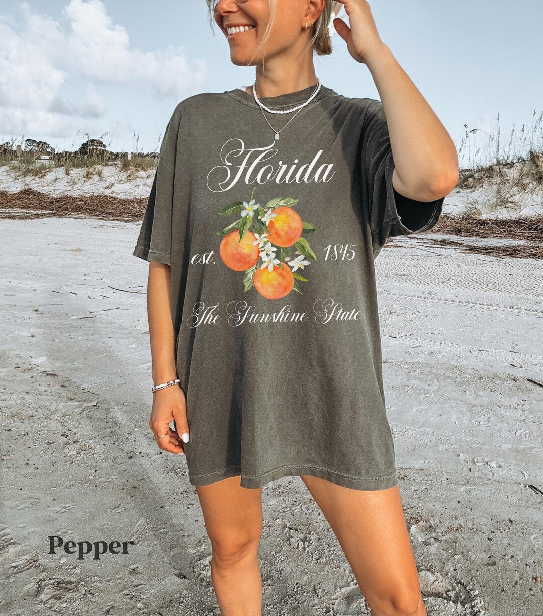 Florida Floral Shirt, Sunshine Shirts, Beach Vacation Outfits Women ...
