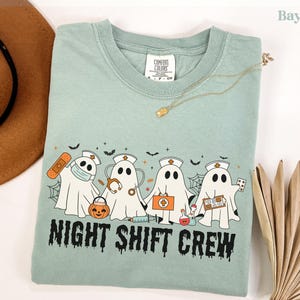 Night Shift Nurse Shirt, Custom Nurse Shirt, Halloween Nurse Shirt ...