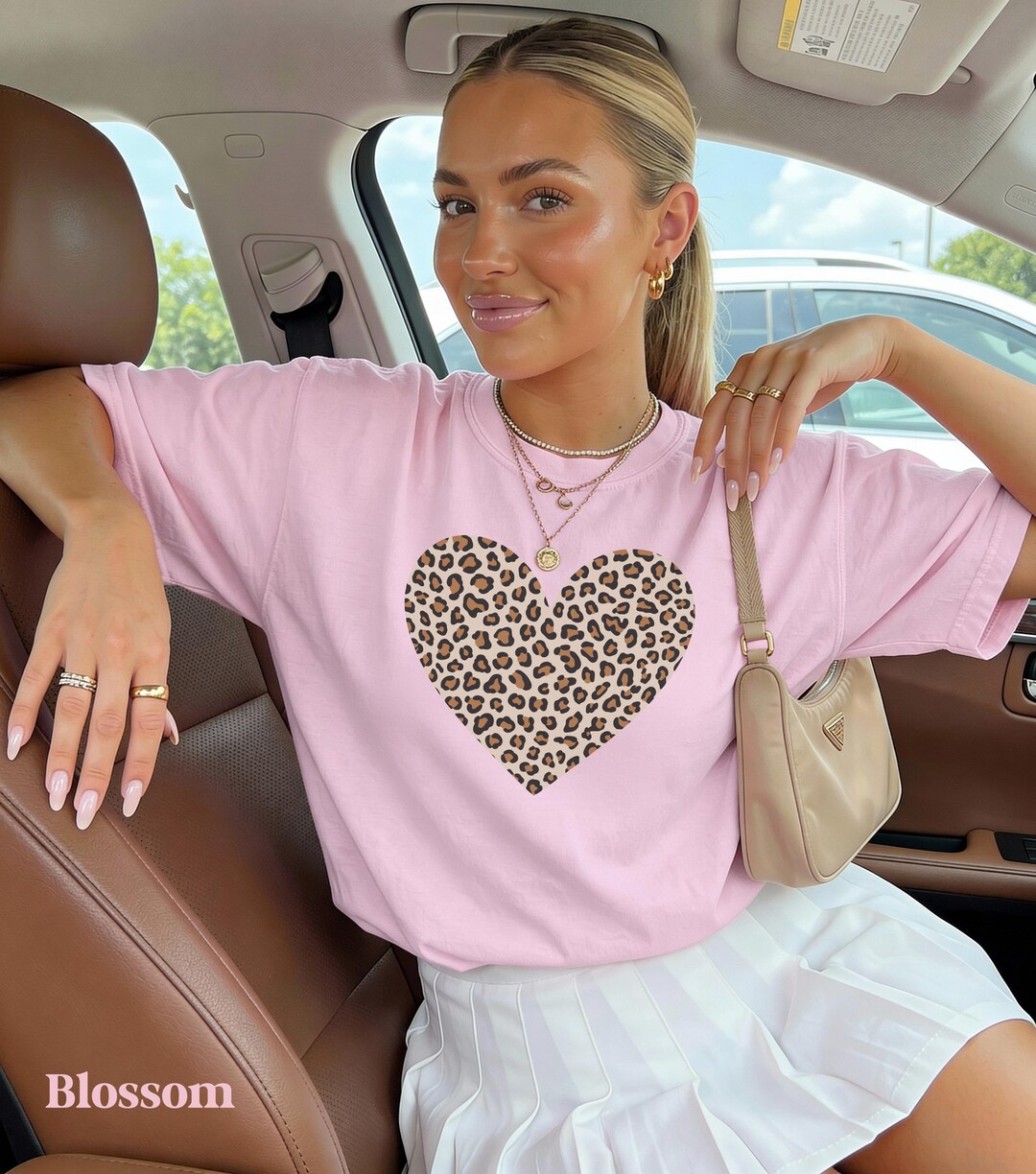 Leopard Heart Shirt, Valentine Comfort Colors Shirt, Love Crewneck Tees ...