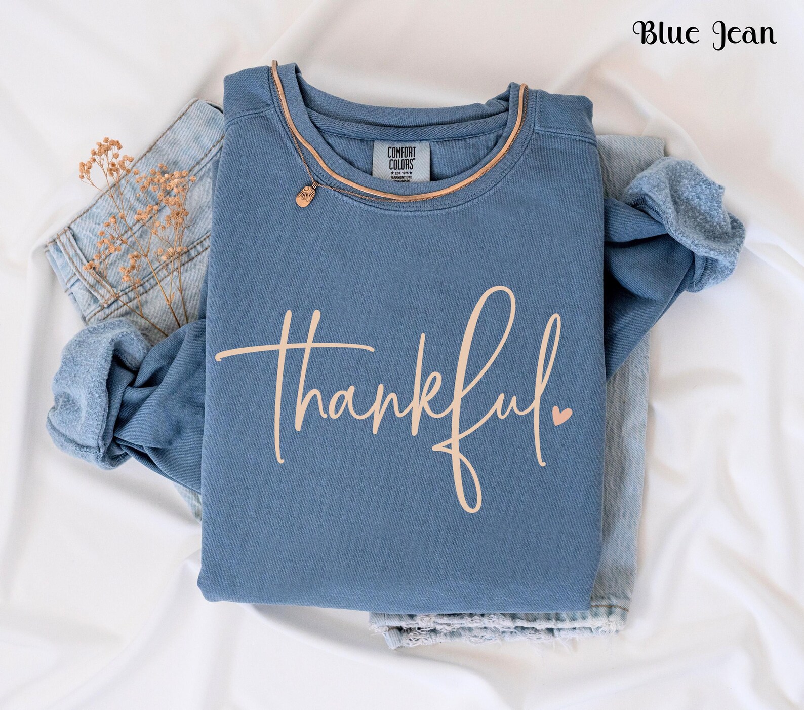Thankful Sweatshirt, Thanksgiving Crewneck Sweatshirt, Cute Fall ...