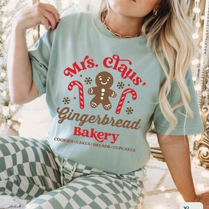Gingerbread Bakery Shirt, Christmas Cookie Shirt, Holiday Baking ...