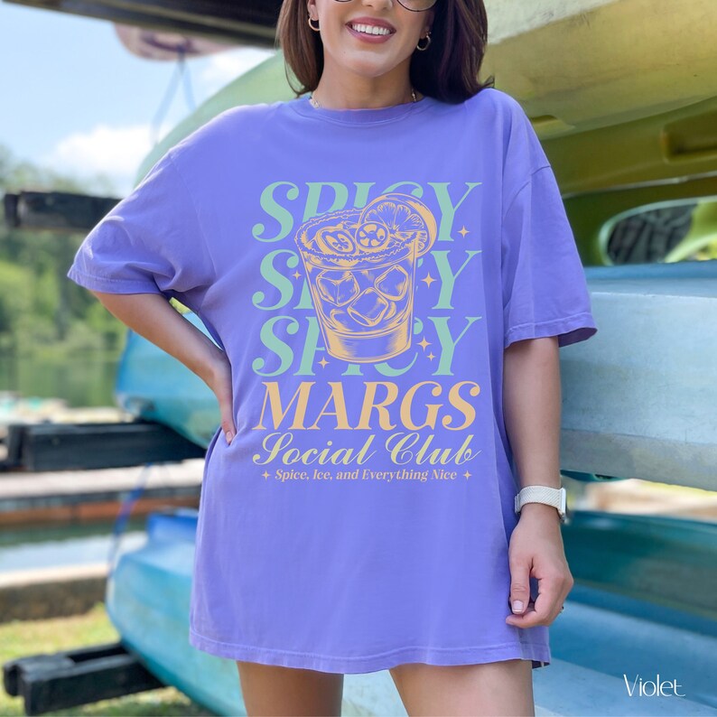 Spicy Margs Cocktail Shirt, Margarita Tshirt, Happy Hour, Margarita ...