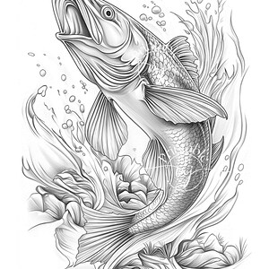 Fishing Laser Engraving Design: Fish Jumping Art (PNG File) - Etsy