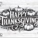 Thanksgiving Cutting Board SVG: Vintage Laser Engraving File - Etsy