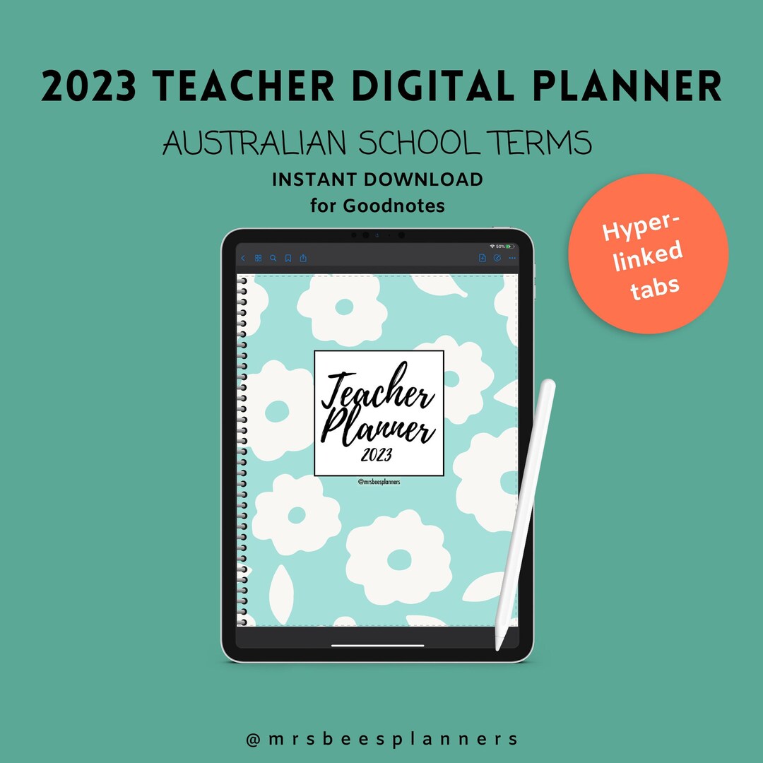 2023 TEACHER DIGITAL PLANNER Australian Terms - Etsy