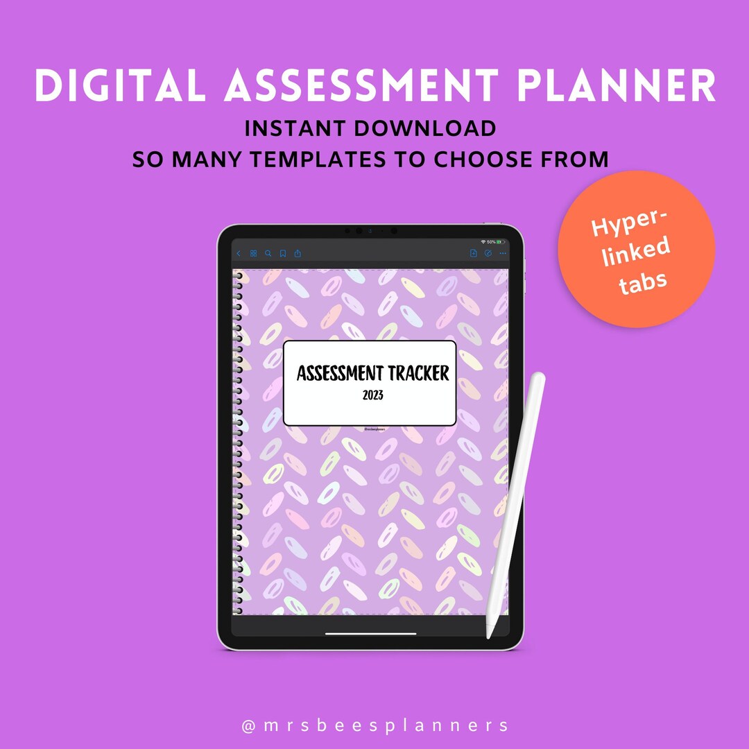 Digital Assessment Planner - Etsy