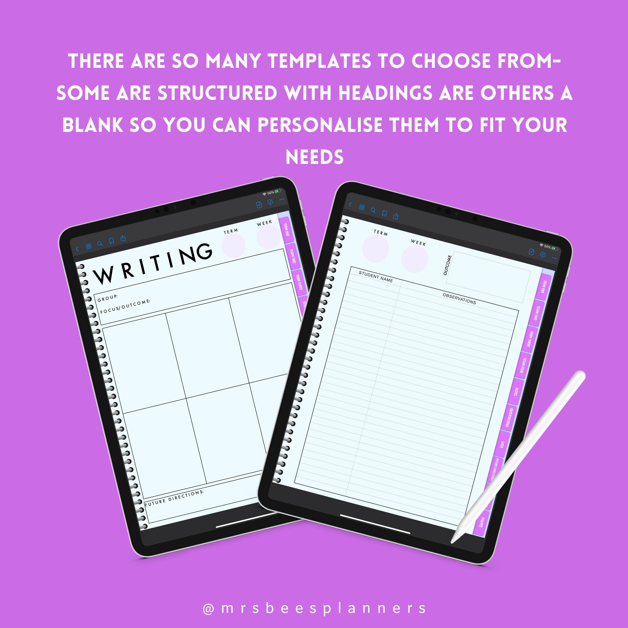 Digital Assessment Planner - Etsy