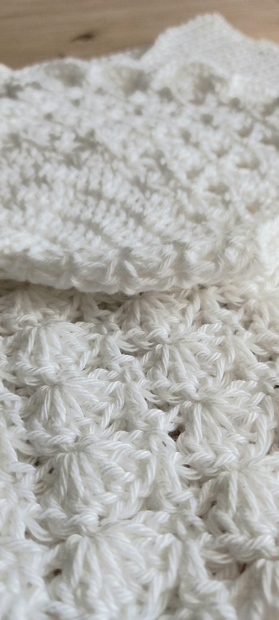 Newborn White Lace, Cotton Crochet Dress, Baby Bonnet, Special Occasion ...