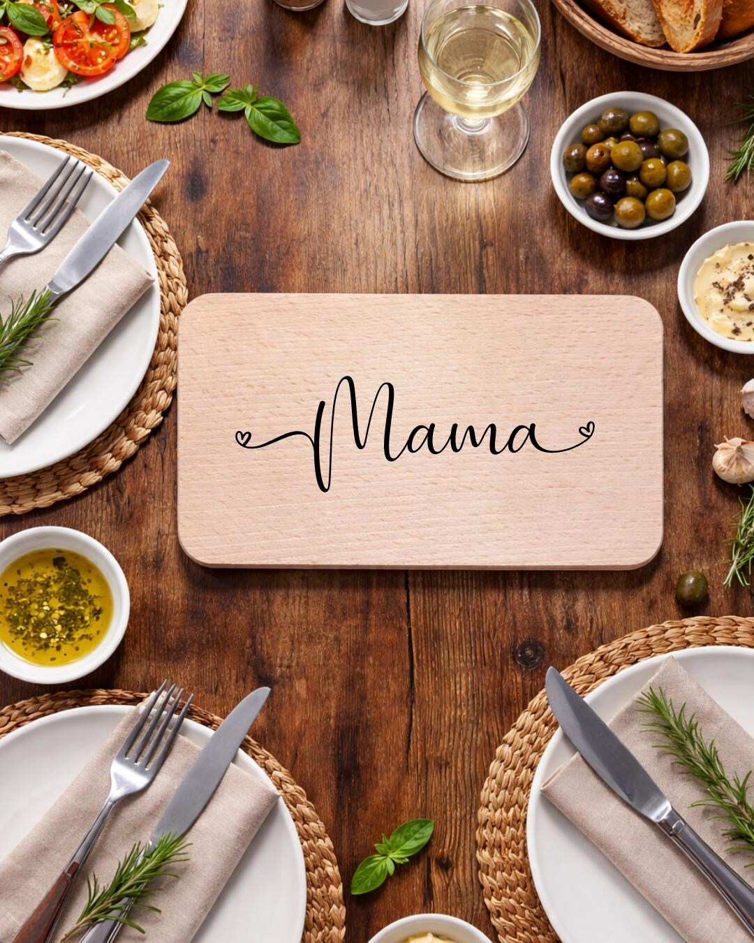 Personalized Beechwood Breakfast Board – Laser-engraved Bread Board ...