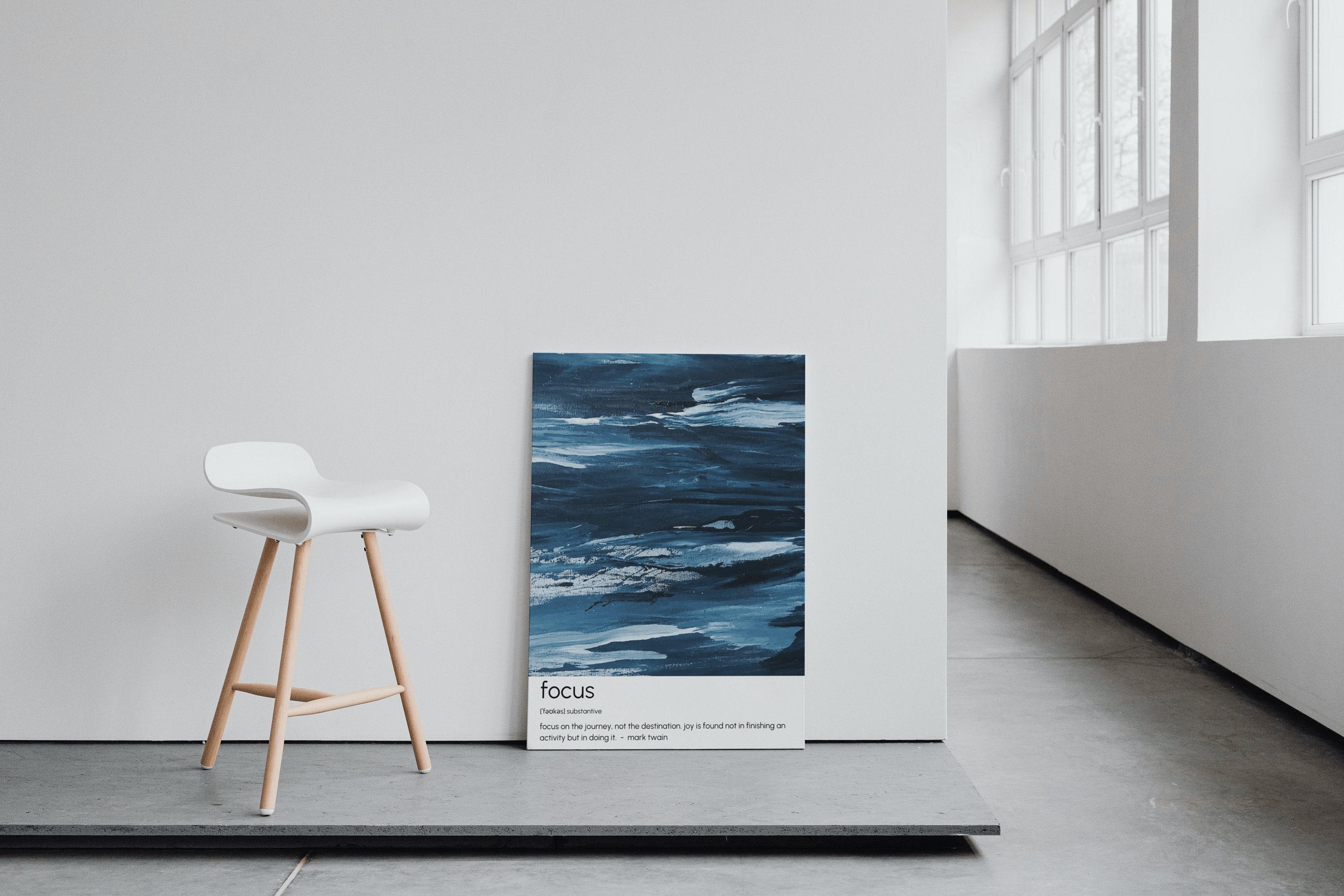 FOCUS Motivational Poster - Abstract Art Painting, Wall Art, Poster ...