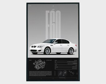 Bmw M5 E60 Art - Etsy