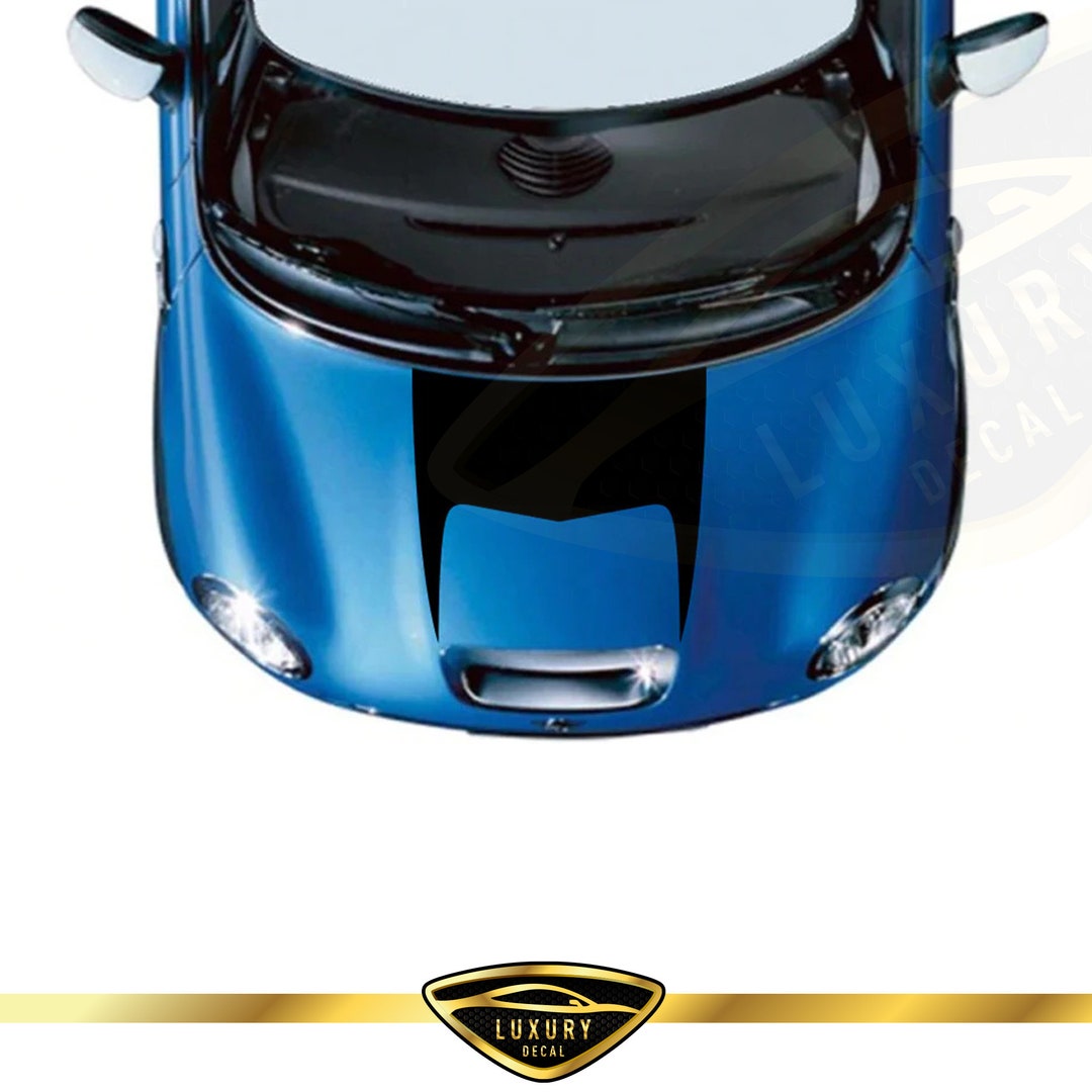 Horns Hood Stripes Graphics Vinyl Decal Compatible With Mini Cooper - Etsy