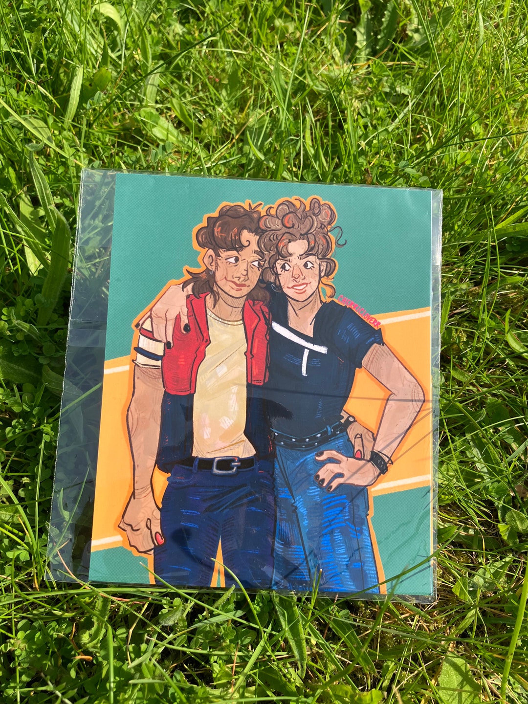 Steve And Robin Stranger Things Art Print Etsy