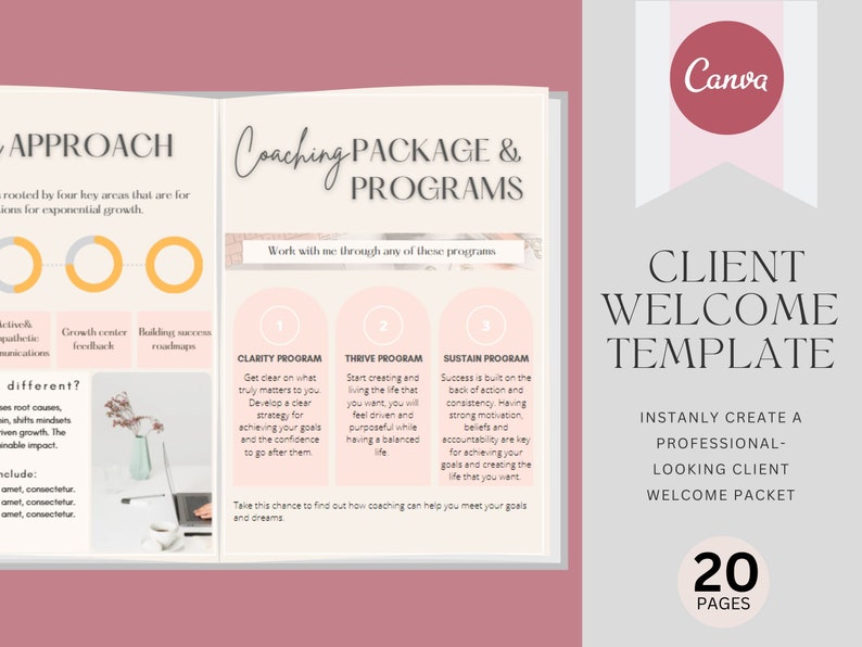 20 Pages Client Welcome Packet & Pricing, Client Onboarding Template ...