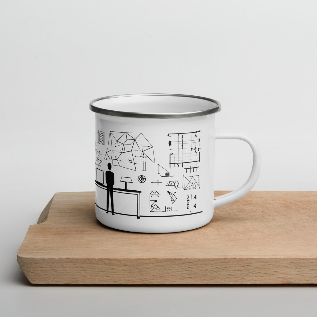 Geometric Equations Mathematics Enamel Mug Gift Adventure - Etsy