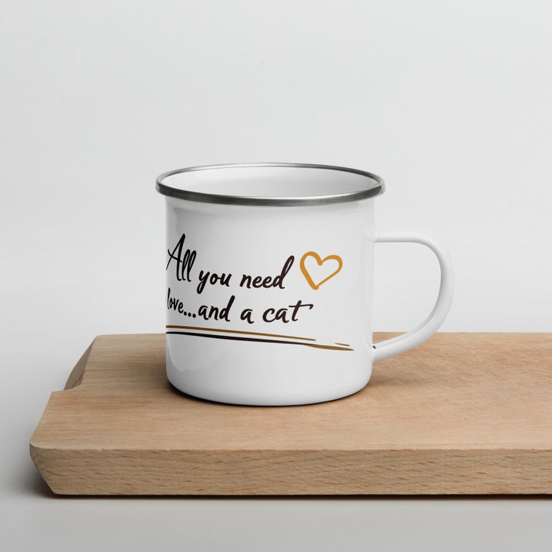 Ultimate Cat Lover Enamel Mug | Cute Cat | Gift | Adventure | Outdoor ...