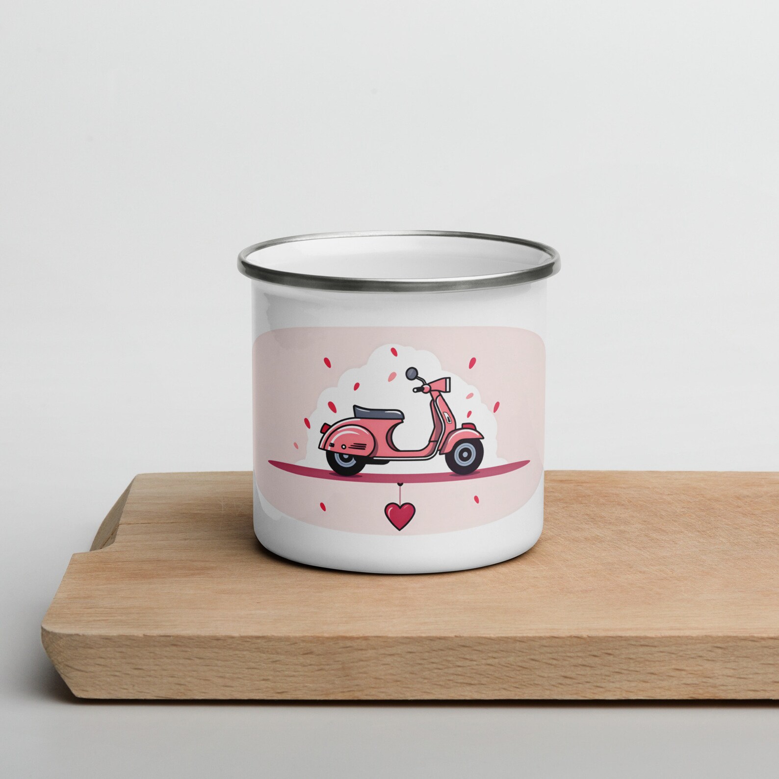 Vespa Dreams | Vespa Enamel Mug | Gift | Adventure - Etsy