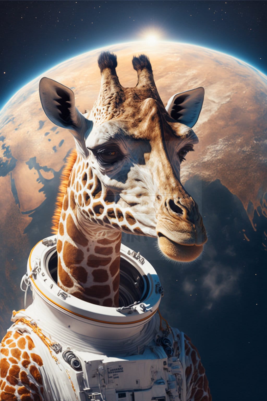 Giraffe Astronaut