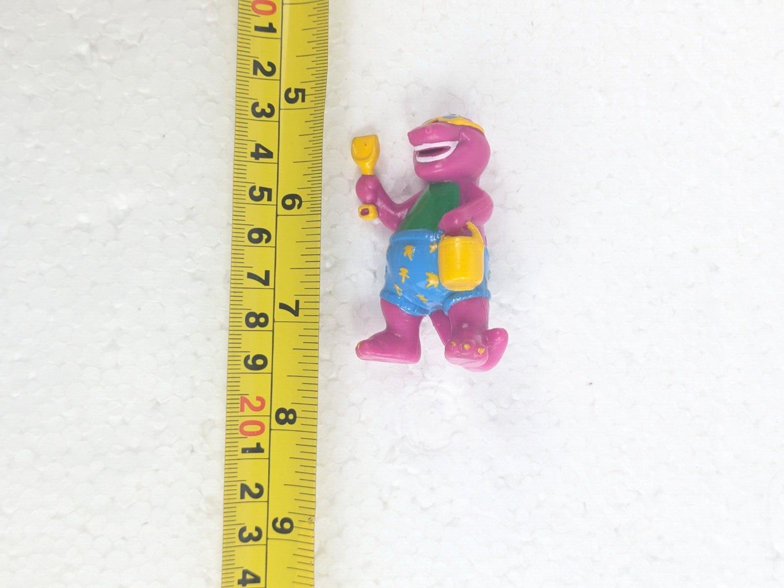 Barney and Friends 1993 Beach Barney & Rain Suit Barney PVC Toy Figure ...