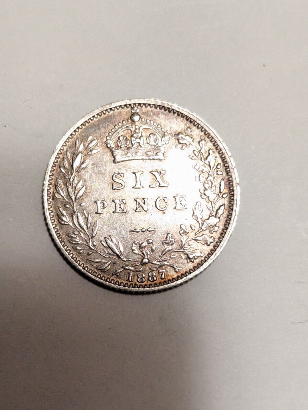 1887 Great Britain SILVER 6 Pence Silver Coin QUEEN VICTORIA - Etsy