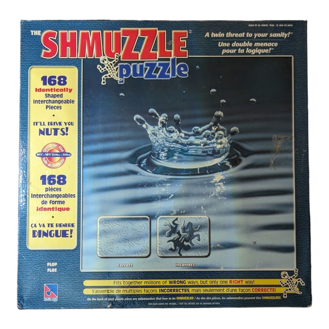 Shmuzzle Puzzle Plop Water Drop Identical 168 Pieces New - Etsy