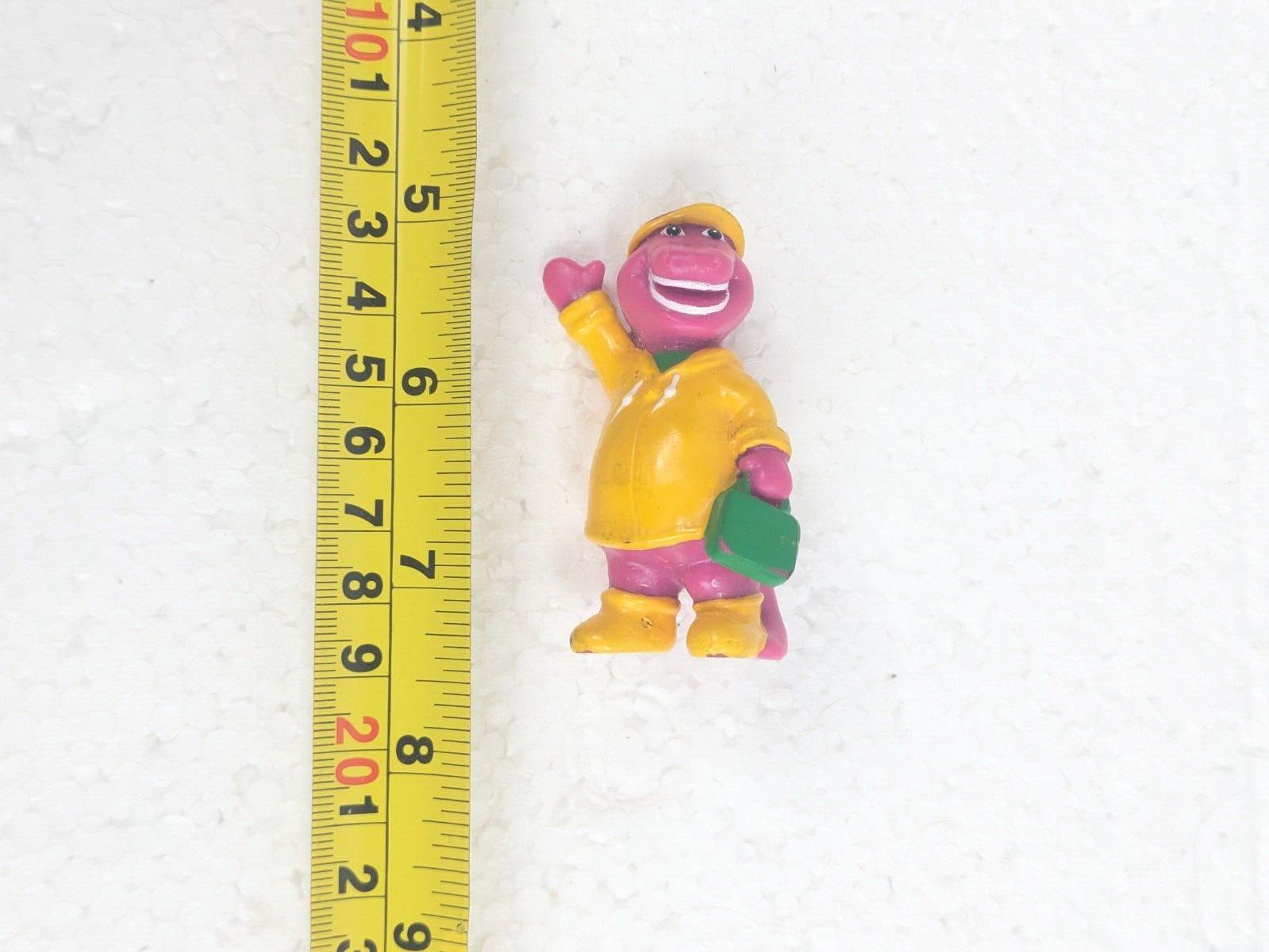 Barney and Friends 1993 Beach Barney & Rain Suit Barney PVC Toy Figure ...