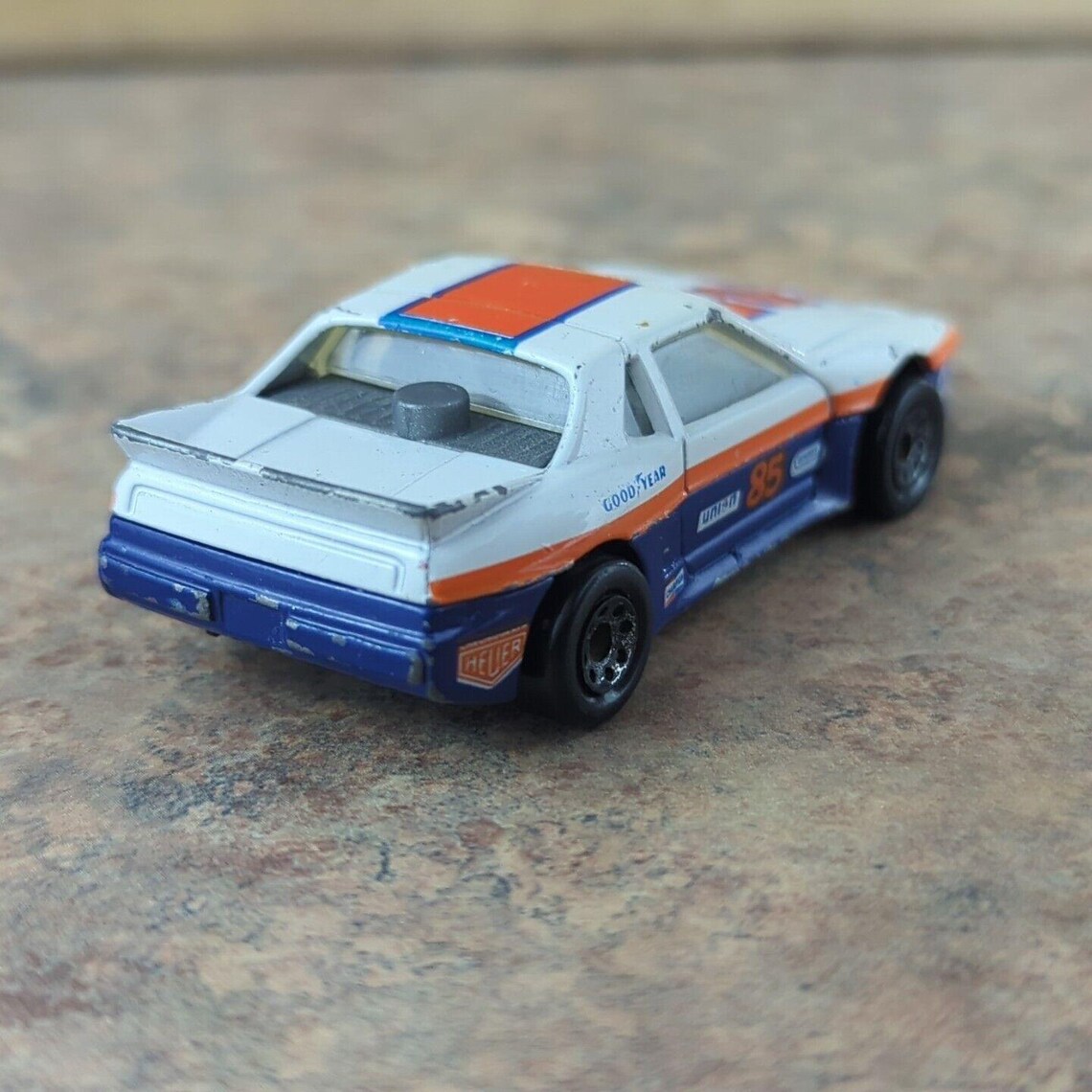 Vintage 1985 Matchbox Superfast 2 PONTIAC FIERO (white/blue) Goodyear ...